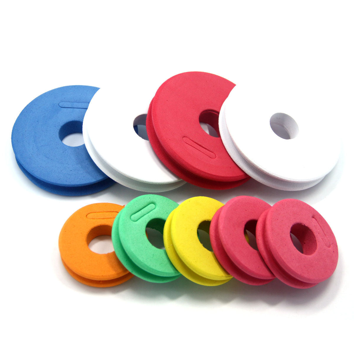 SAMSFX Round EVA Foam Reels Bobbins Spools Hook Line Rig Ezy Trace Sto ...